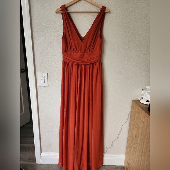 Ever Pretty | Dresses | Everpretty Burn Orange Sleeveless V Neck ...